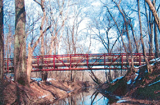 Clarks Branch Bridge Riverbend Park - Bowman