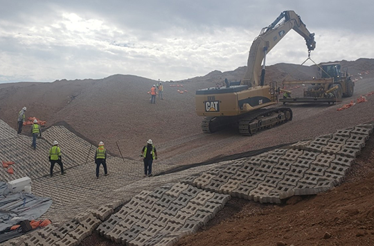 Mined Land Reclamation Articulated Concrete Blocks - Bowman