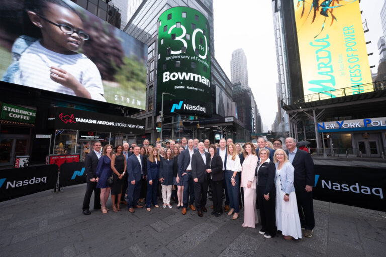 Bowman Rings Nasdaq Opening Bell in Honor of 30th Anniversary - Bowman