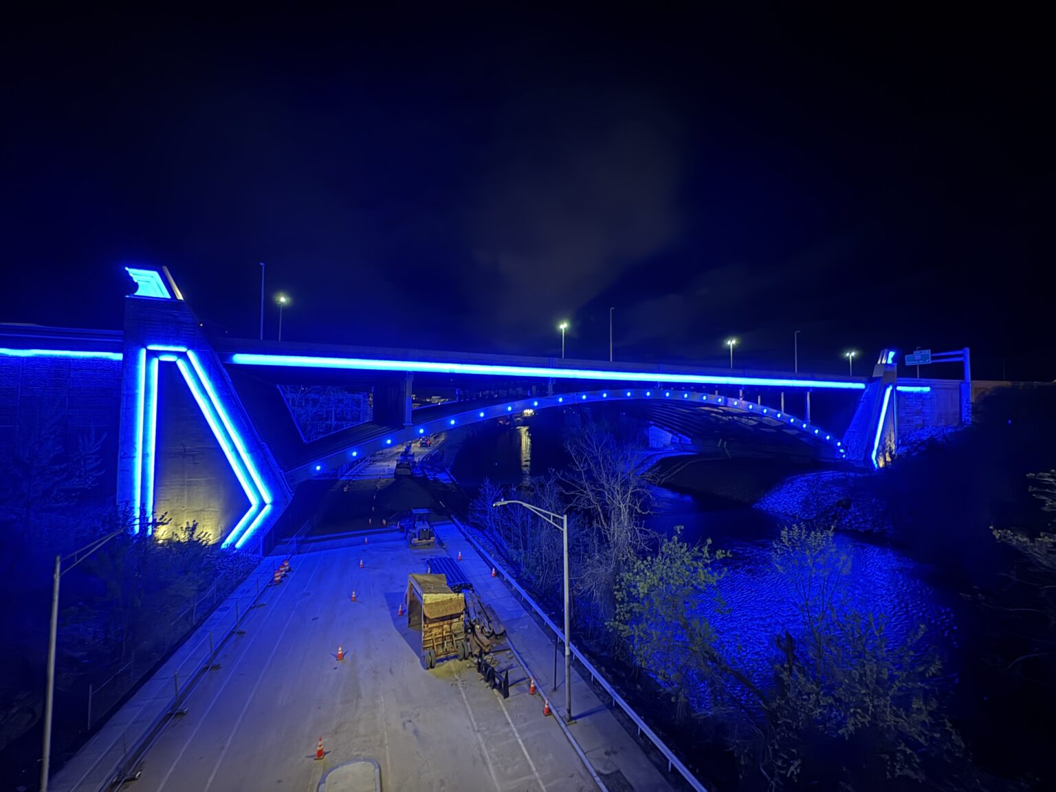 Pawtucket River Bridge Architectural Lighting System