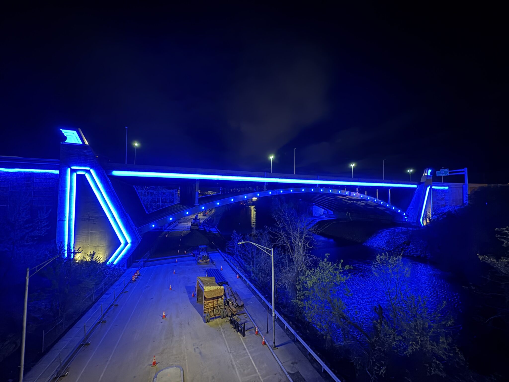 Pawtucket River Bridge Architectural Lighting System